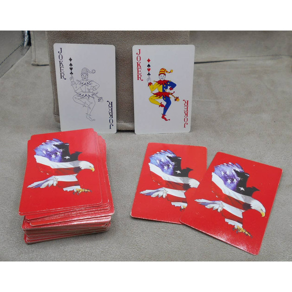 Adopt A Platoon | Games | Americana Bald Eagle Flag Play Card Deck Complete No Box Adoptaplatoon ...